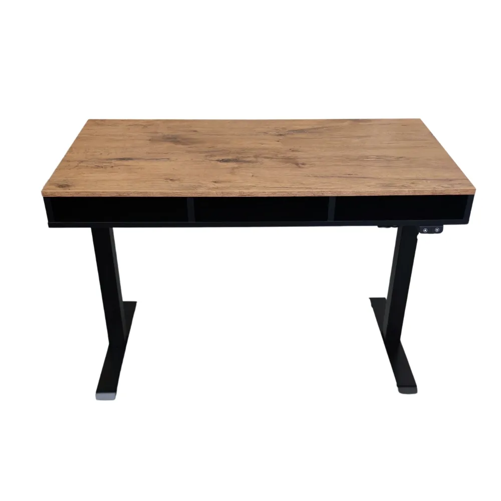 Biurko z elektryczną regulacją wysokości HERO DESK HOME - dąb lancelot